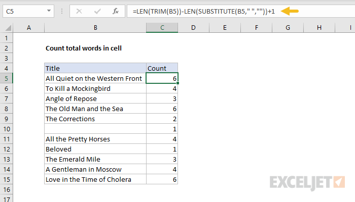 Excel LAMBDA function | Exceljet